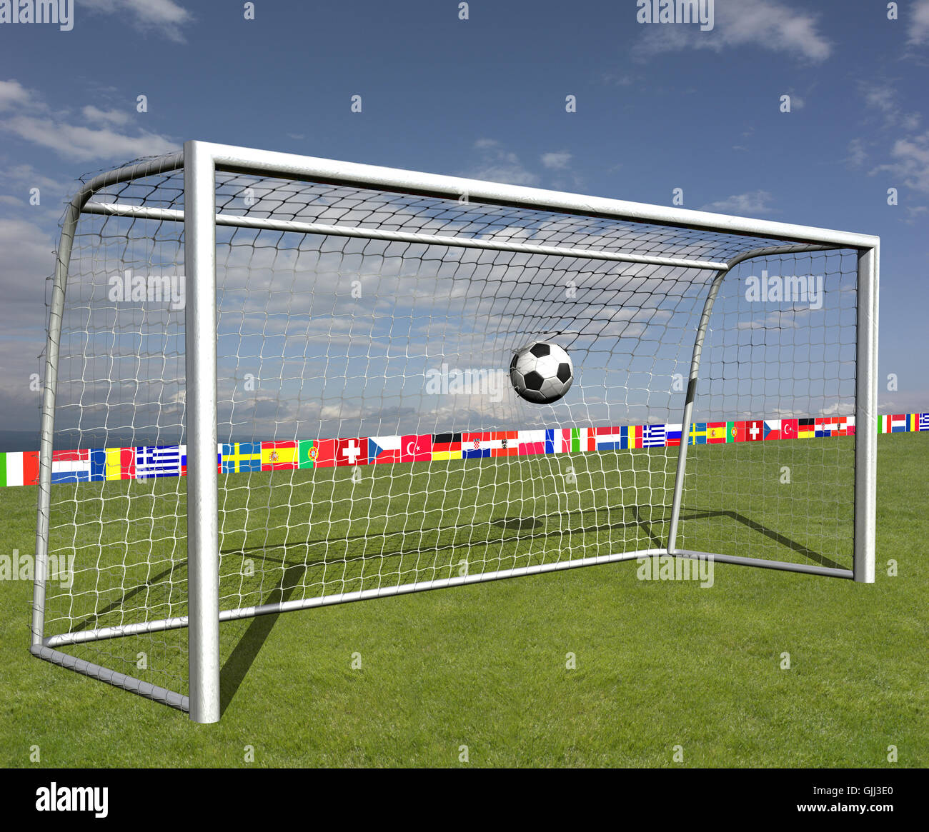 football goal Stock Photo - Alamy