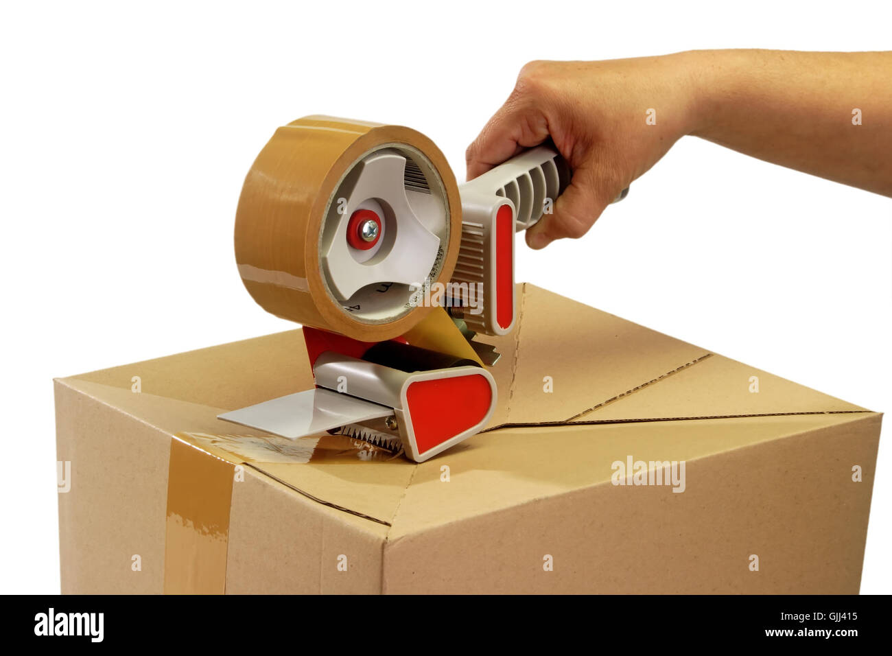 parcel packing packaging Stock Photo - Alamy