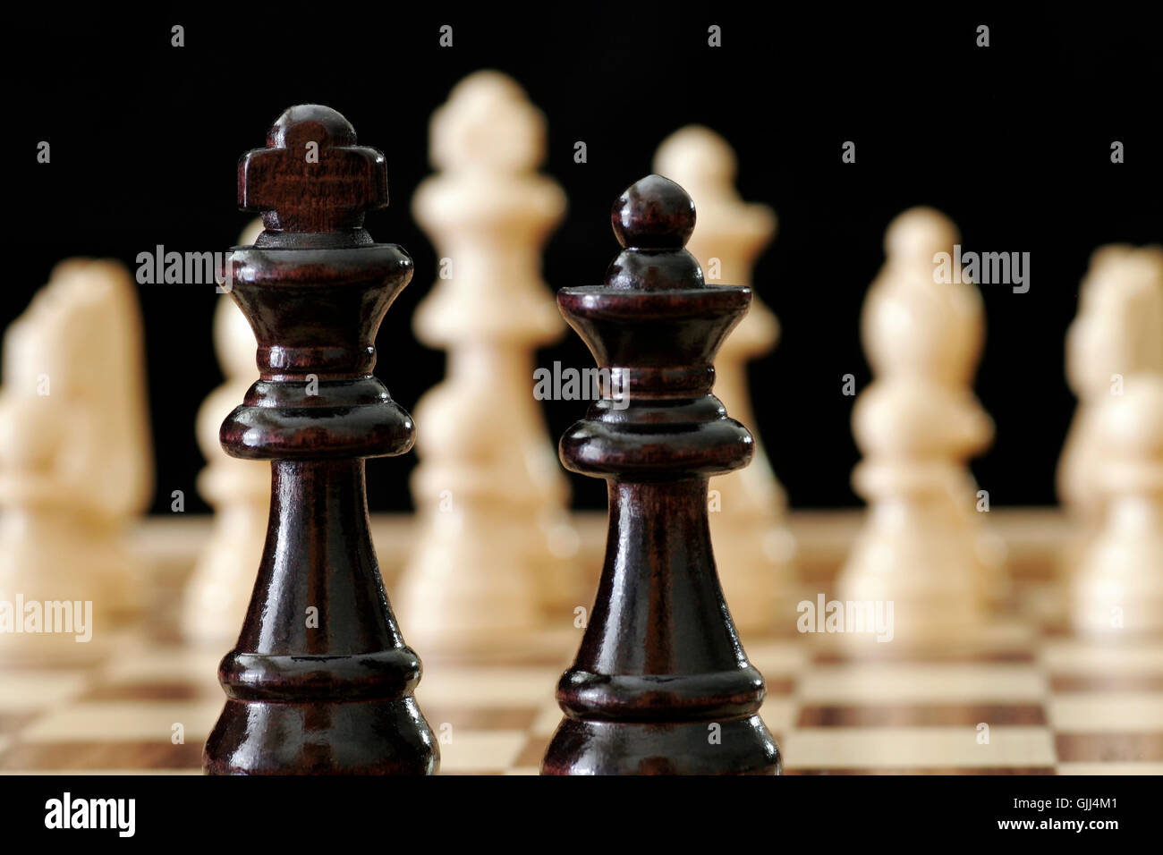 Black king chess board model hi-res stock photography and images - Alamy
