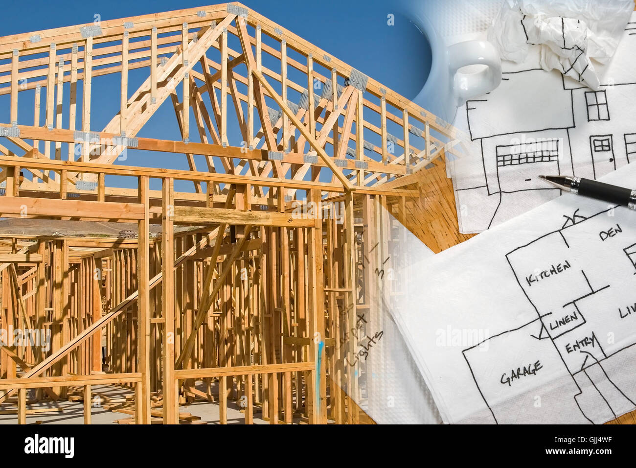 house building model Stock Photo - Alamy