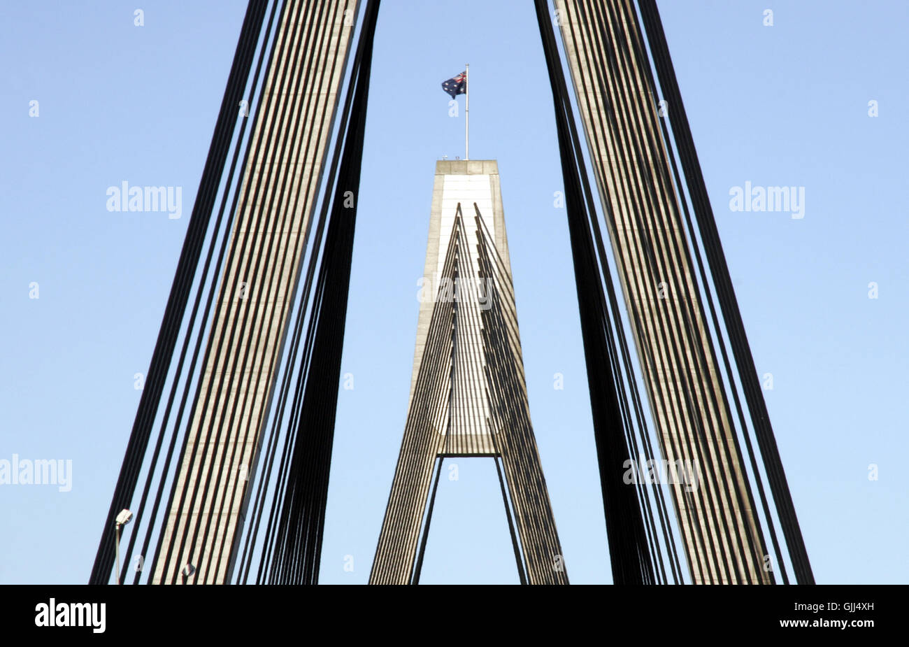 Anzac bridge pylon hi-res stock photography and images - Alamy