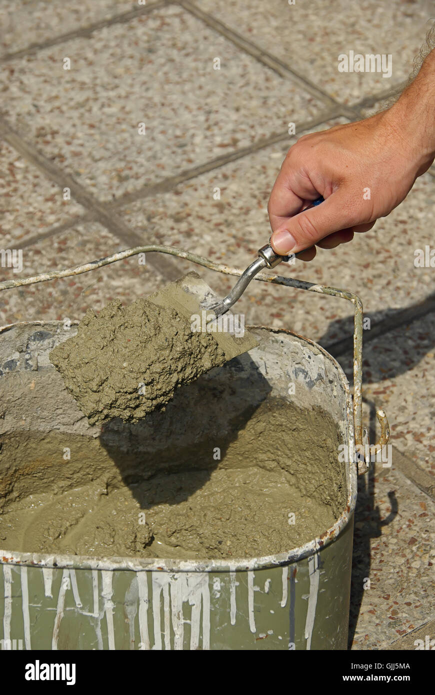 hand build concrete Stock Photo - Alamy