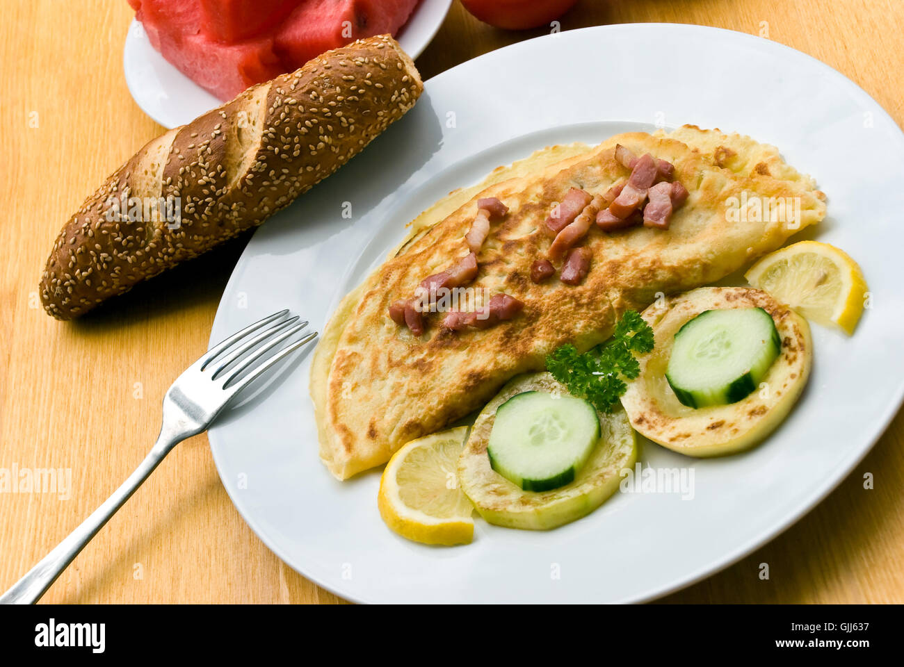 vegetable egg bacon Stock Photo - Alamy