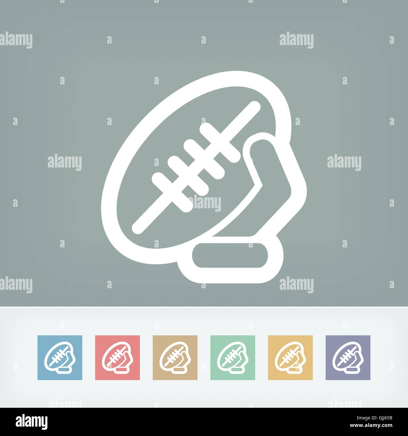 Illustration Rugby Ball Hand Holding High Resolution Stock Photography ...