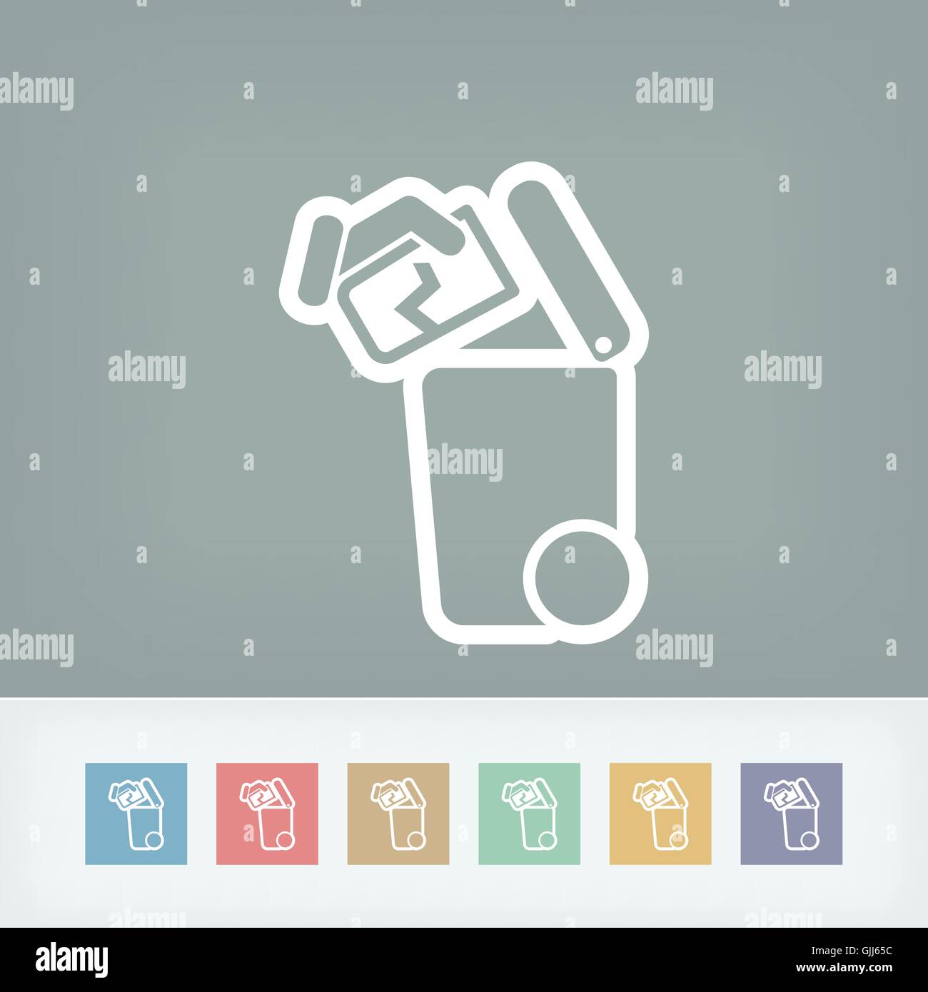 Separate waste collection icon Stock Vector Image & Art - Alamy