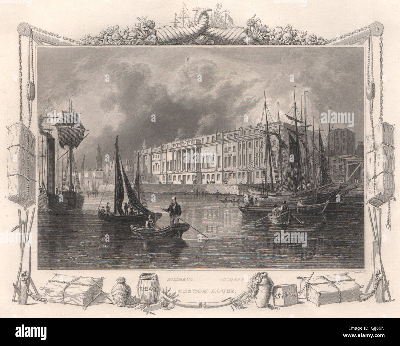 Custom house london 19th century hi-res stock photography and images ...