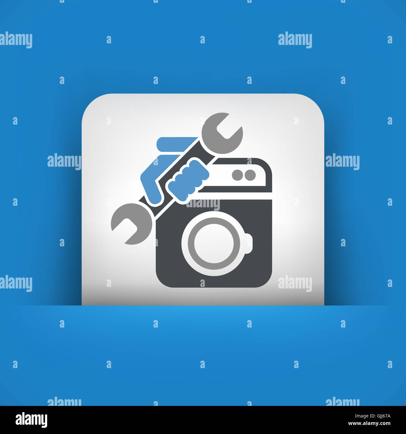 Spanner and washer Stock Vector Images - Alamy