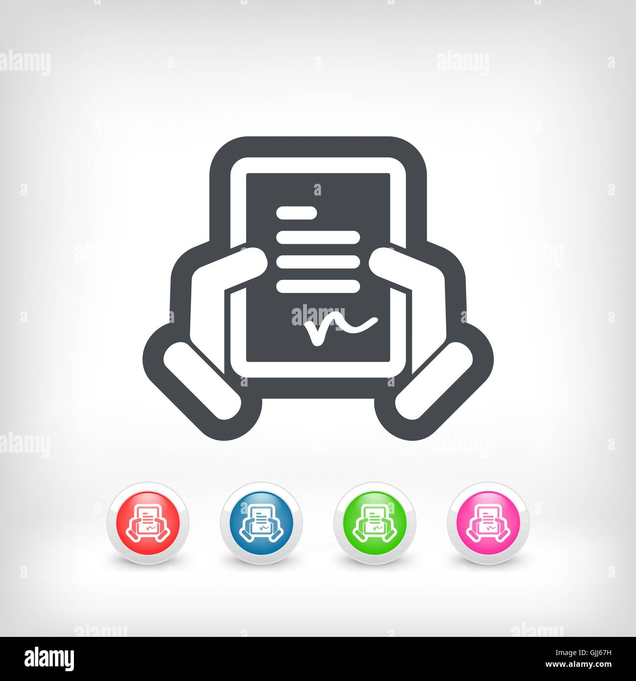 Signing document Stock Vector Images - Alamy