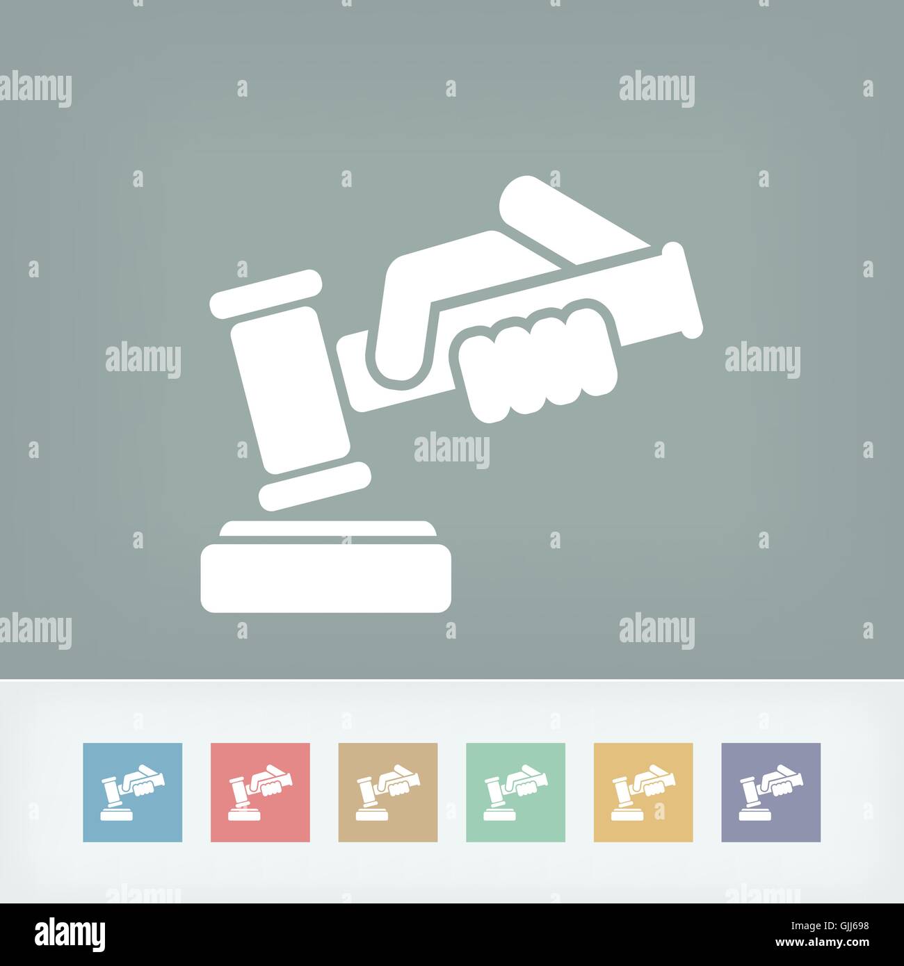 Hammer judge icon Stock Vector Image & Art - Alamy
