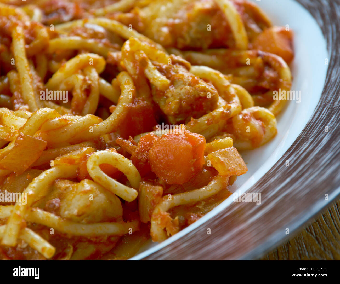 Spaghetti meat sauce - al ragu di manzo Stock Photo - Alamy