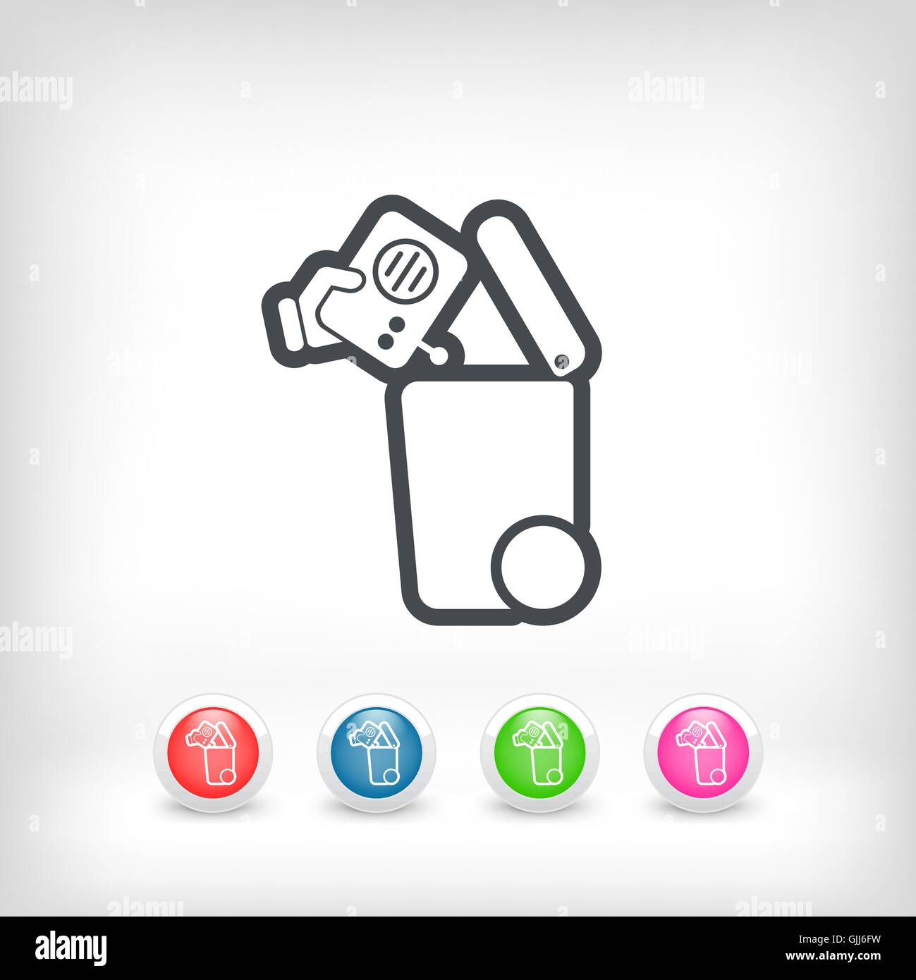 Appliance waste Stock Vector Images - Alamy