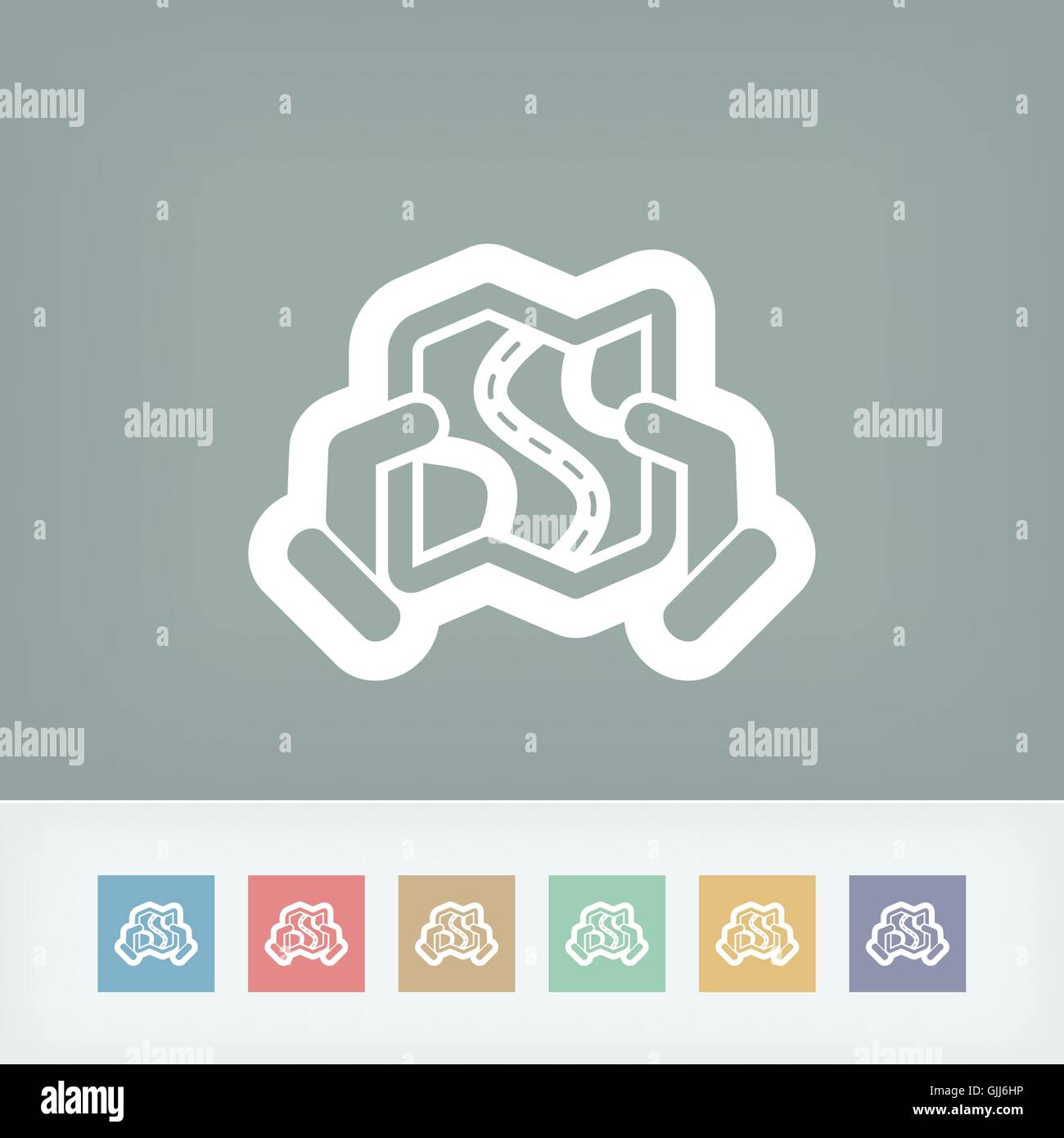 Road map icon Stock Vector Image & Art - Alamy