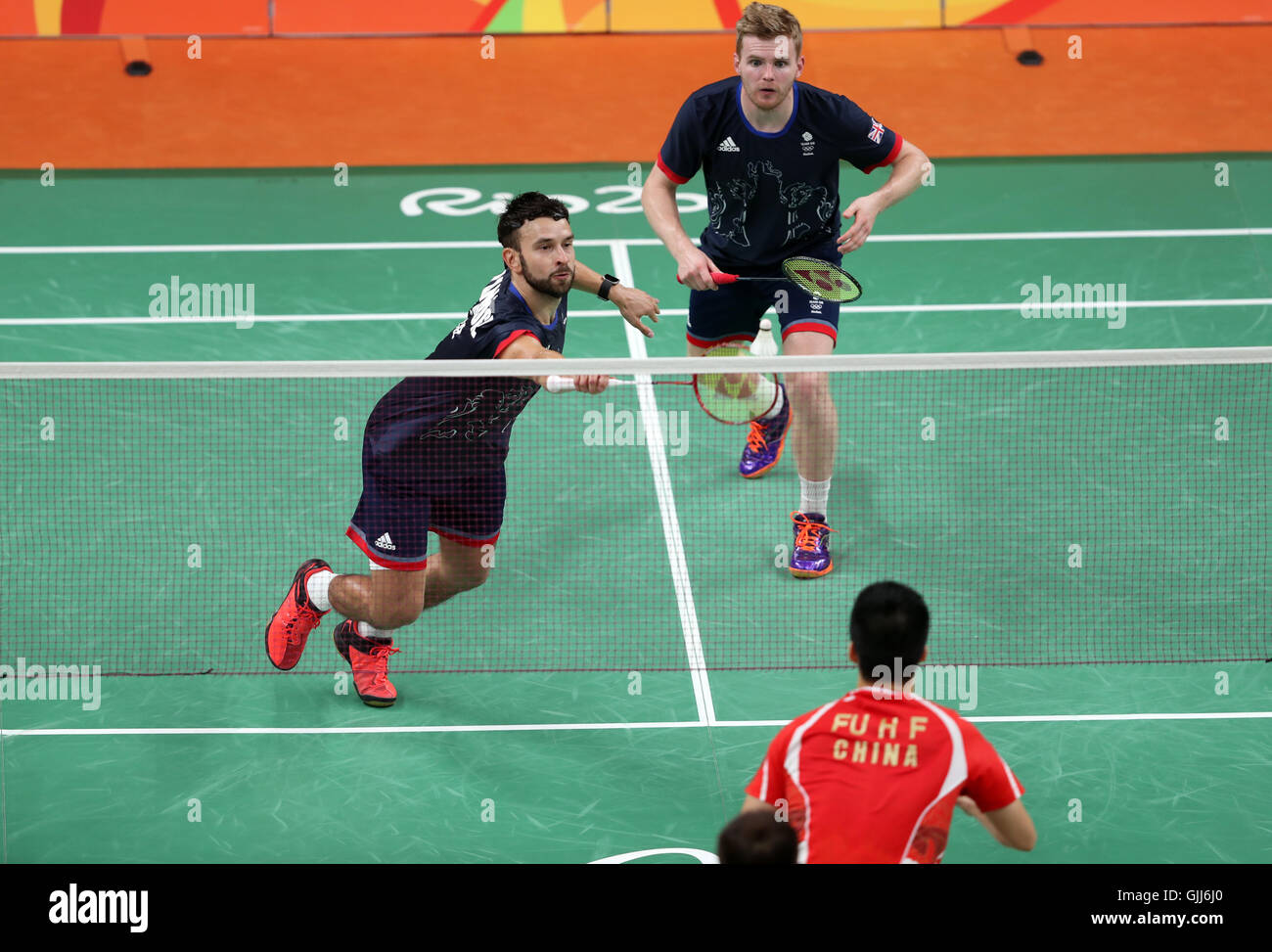Great Britain's Chris Langridge (left) and Marcus Ellis take on China's ...