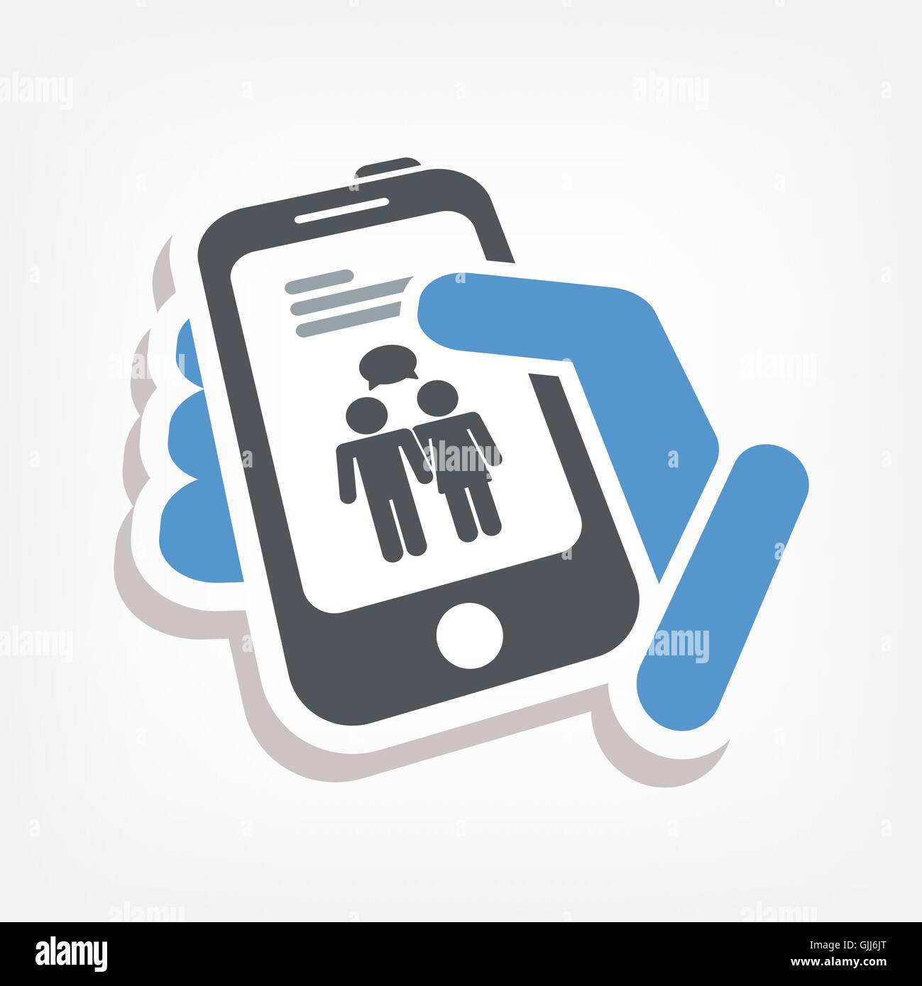 Chat touchscreen icon Stock Vector Image & Art - Alamy