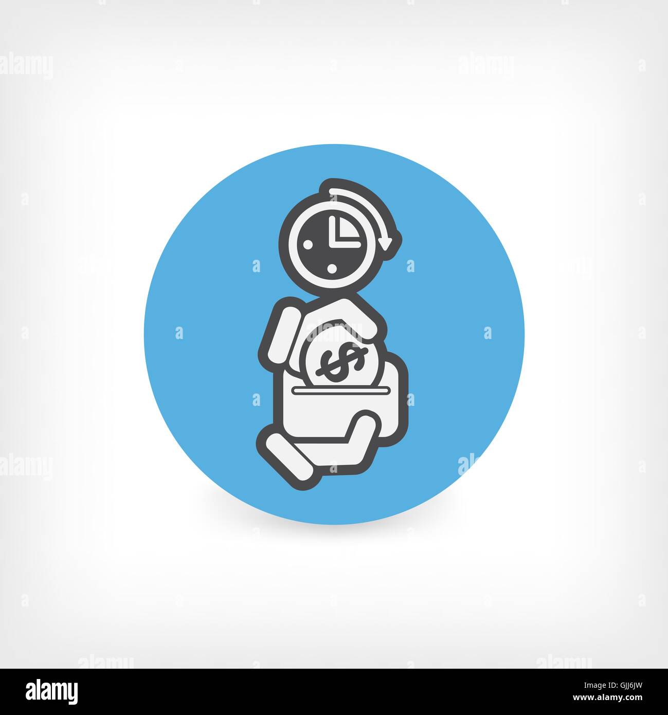 Money time icon Stock Vector Image & Art - Alamy