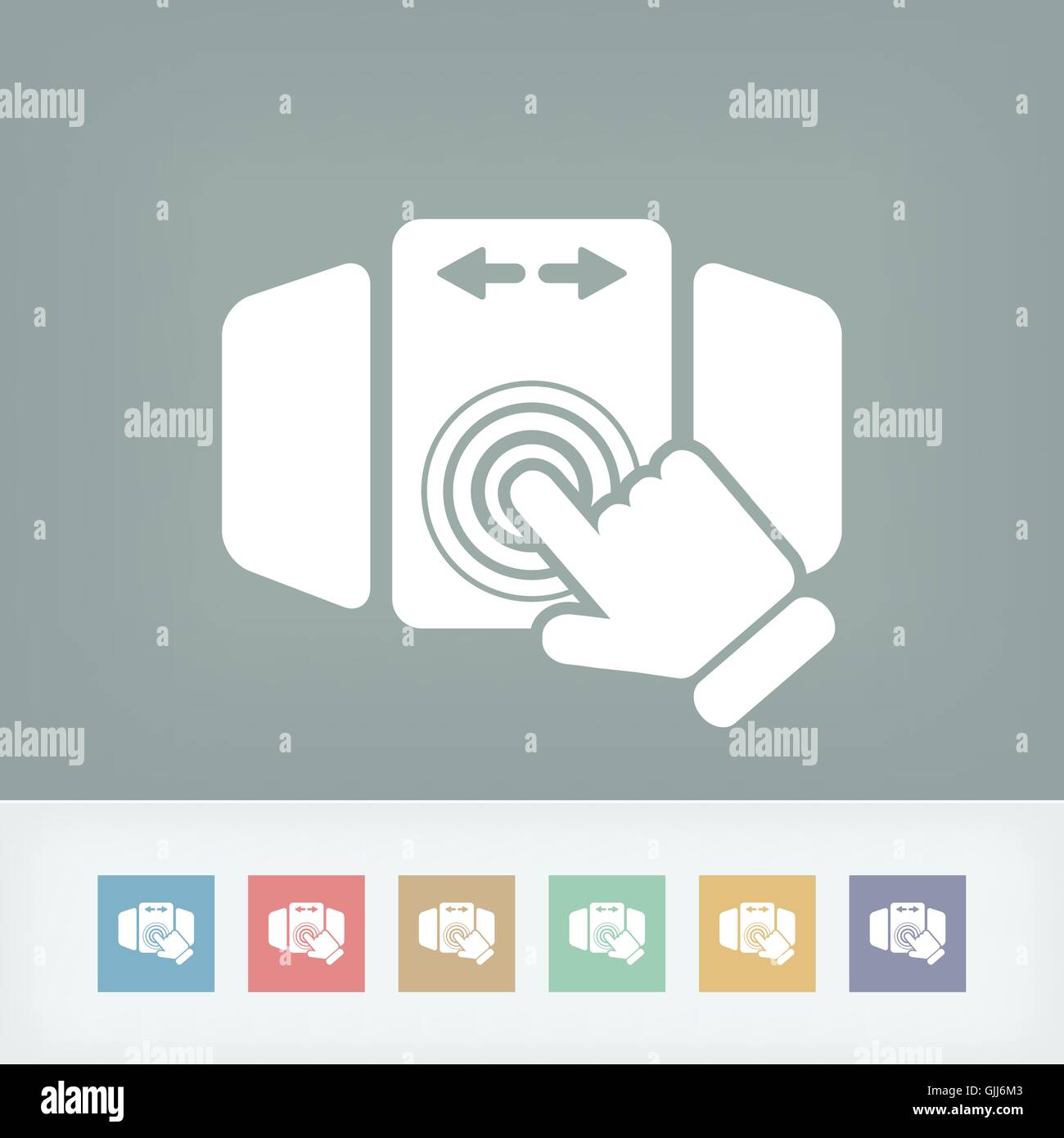 Slide screen icon Stock Vector Image & Art - Alamy
