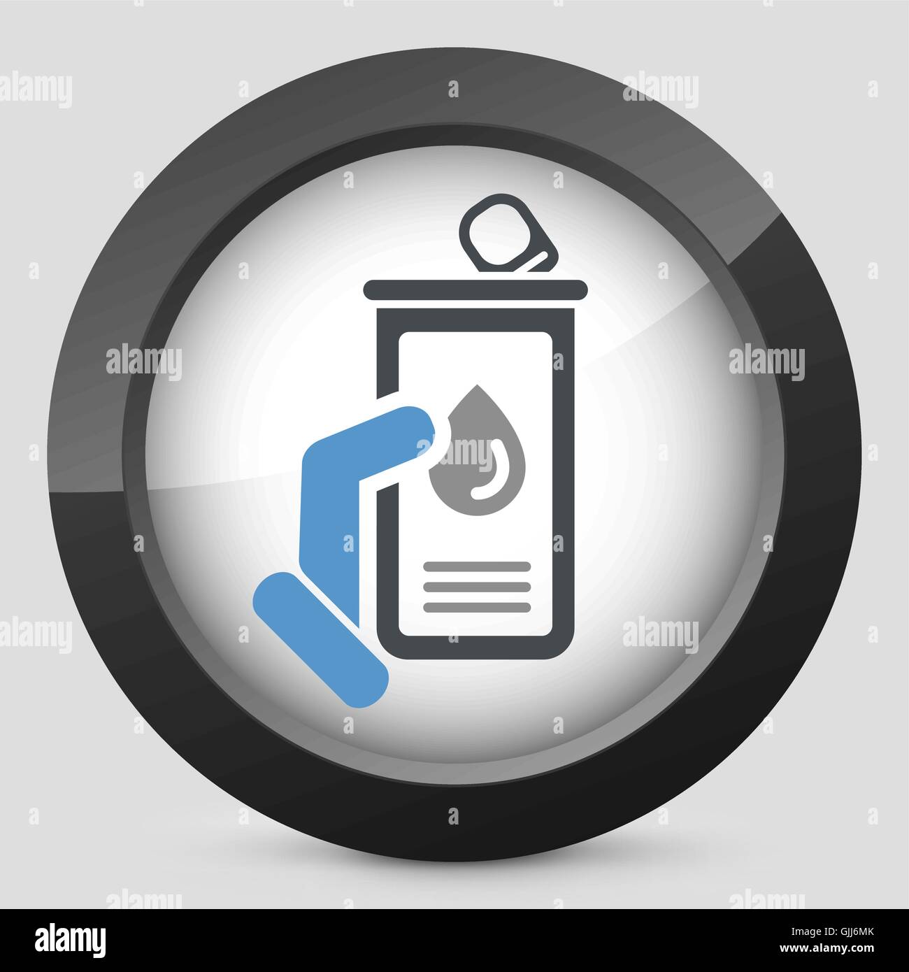Hand holding can Stock Vector Images - Alamy