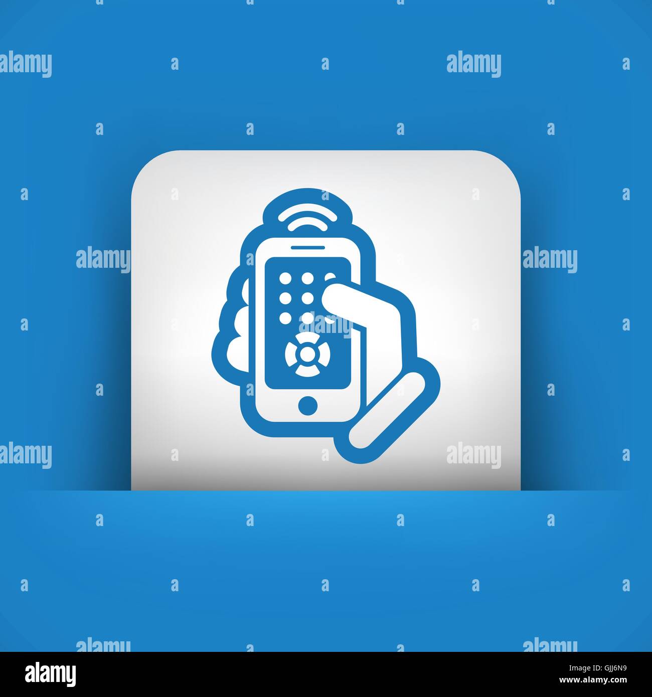 Smartphone remote control icon Stock Vector Image & Art - Alamy