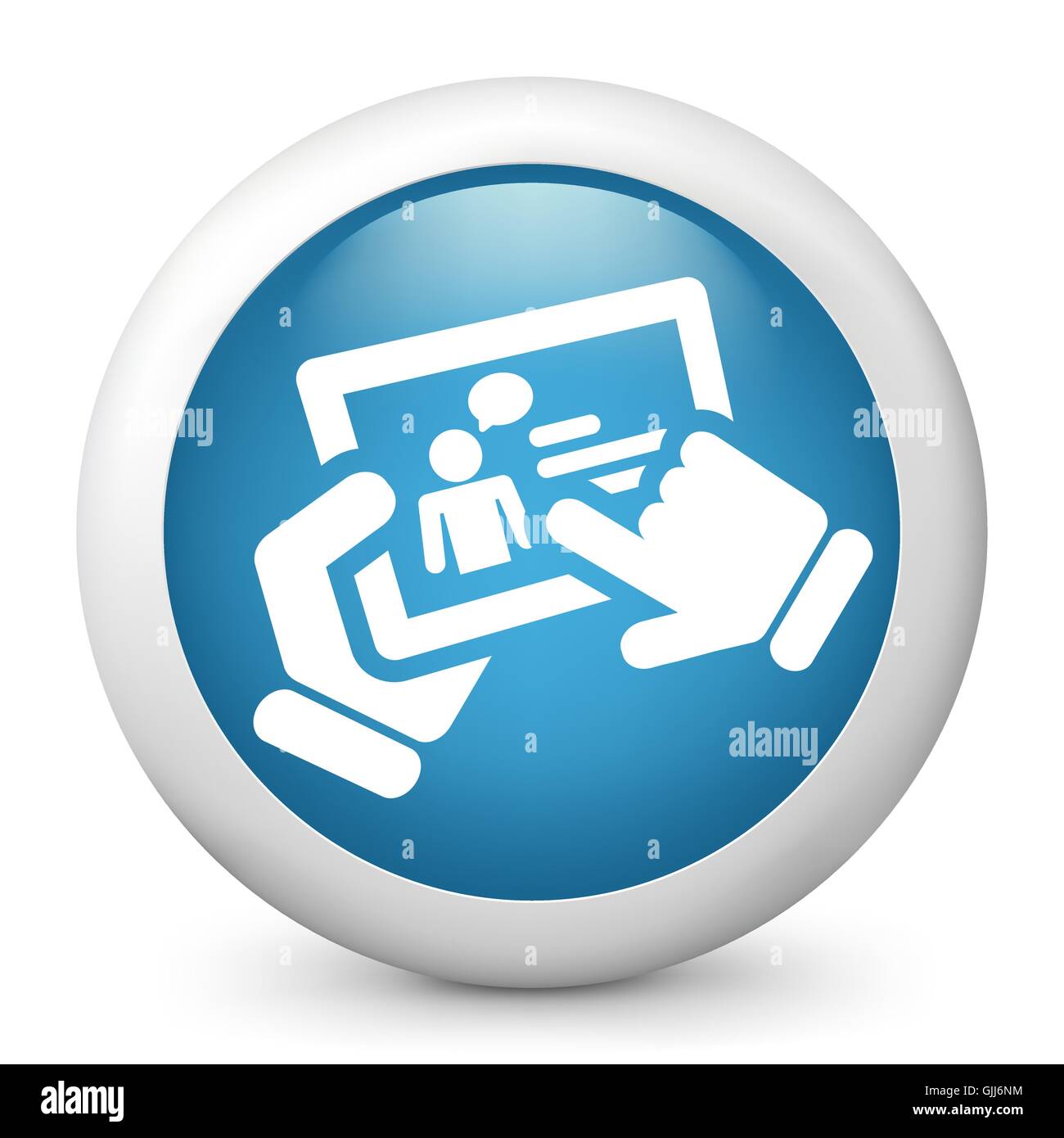 Chat tablet icon Stock Vector Image & Art - Alamy
