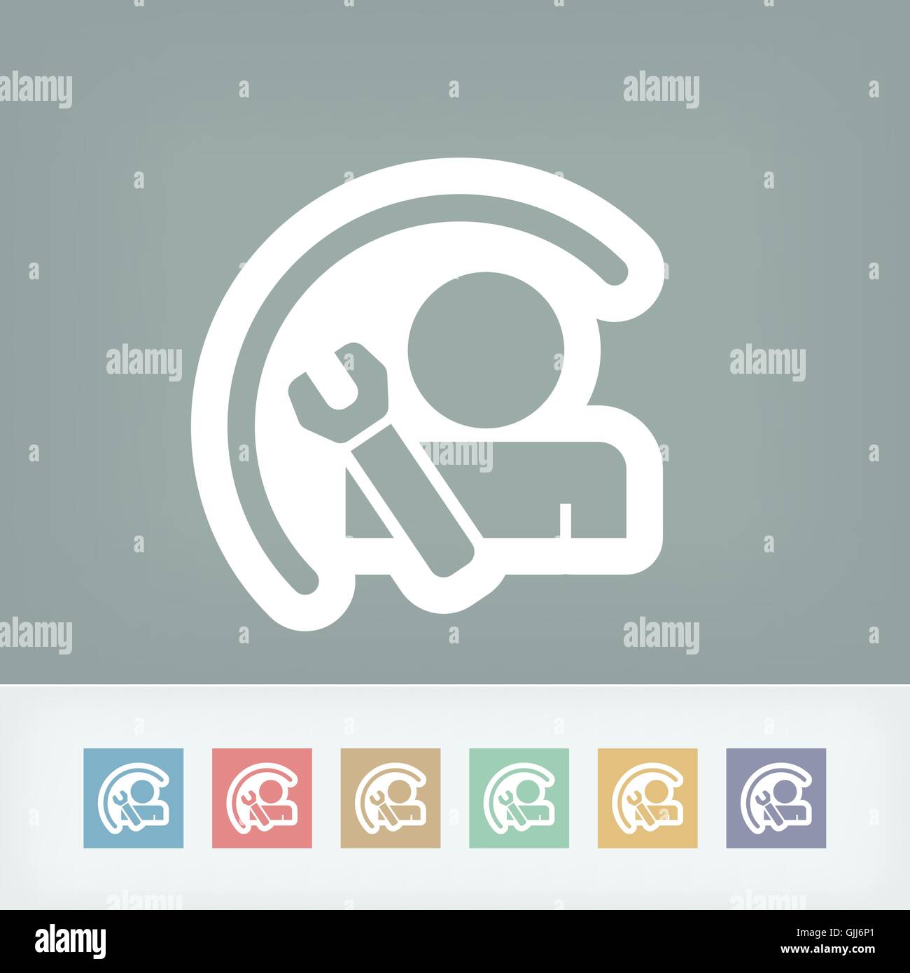Worker concept symbol Stock Vector Image & Art - Alamy
