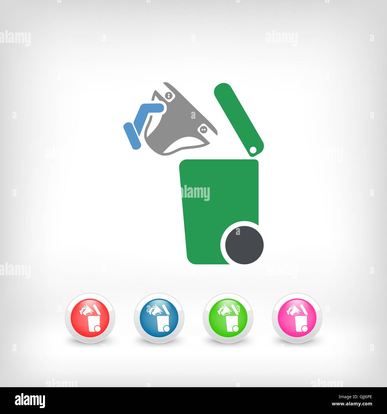 Separate waste collection icon Stock Vector Image & Art - Alamy