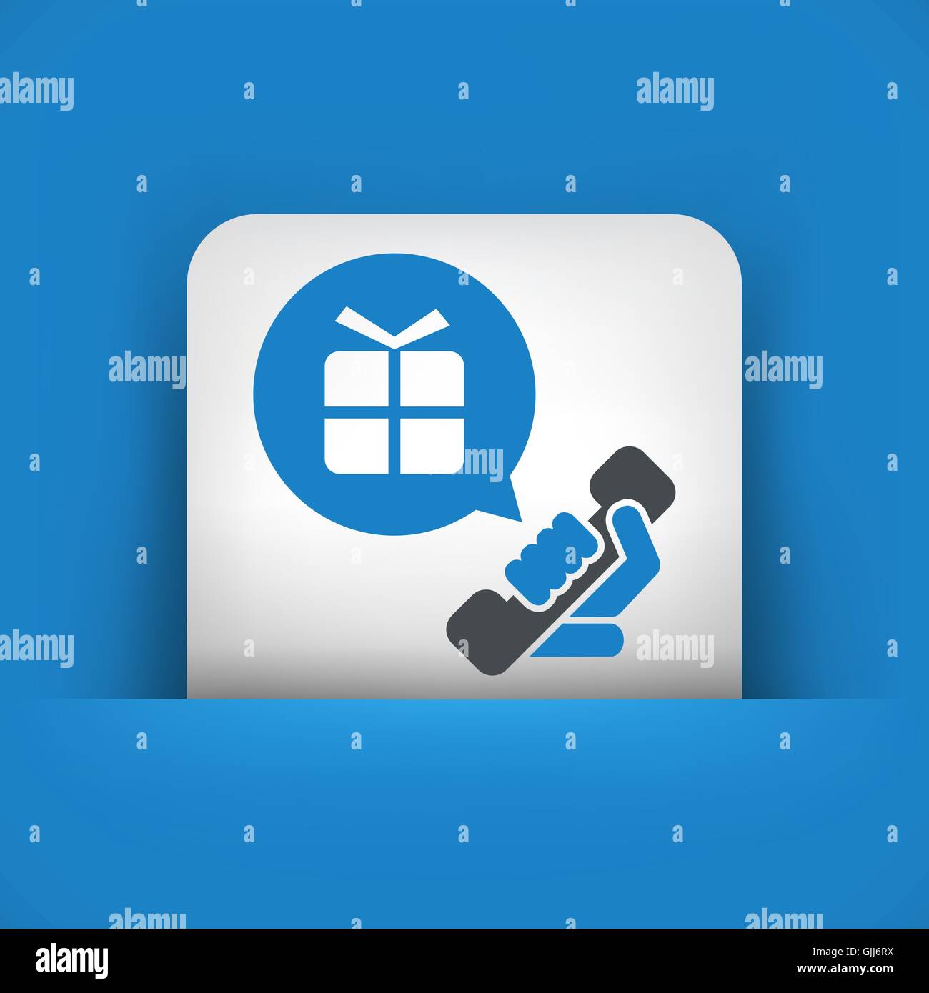 Telephone call for gift Stock Vector Image & Art - Alamy