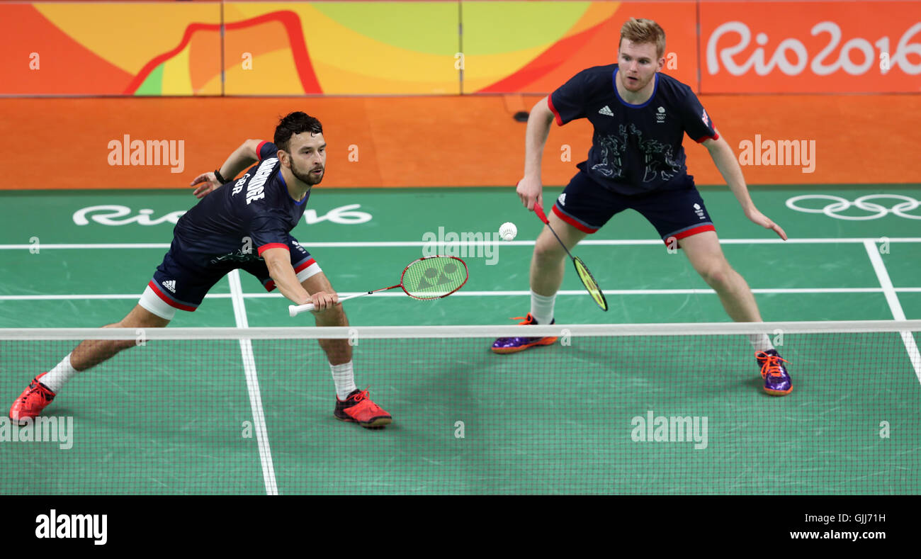 Great Britain's Chris Langridge (left) and Marcus Ellis take on China's ...