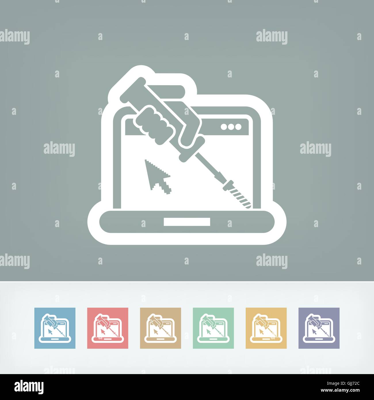 Computer assistance icon Stock Vector Image & Art - Alamy