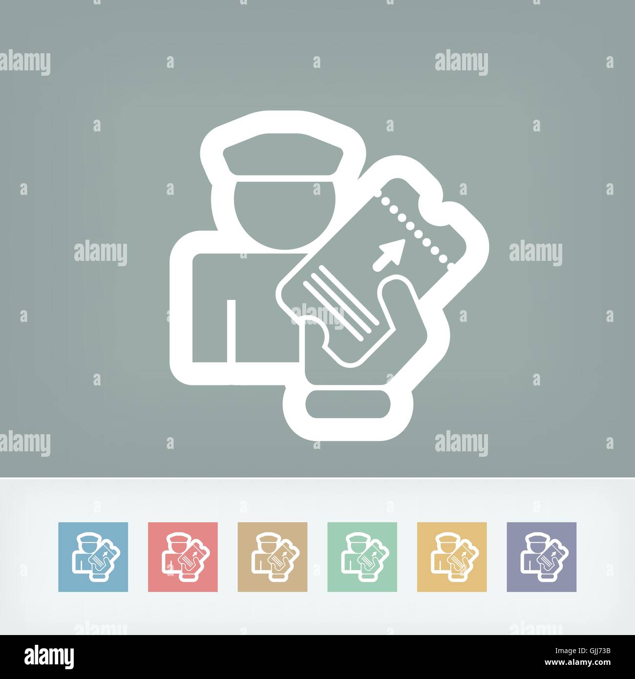 Ticket inspector Stock Vector Images - Alamy