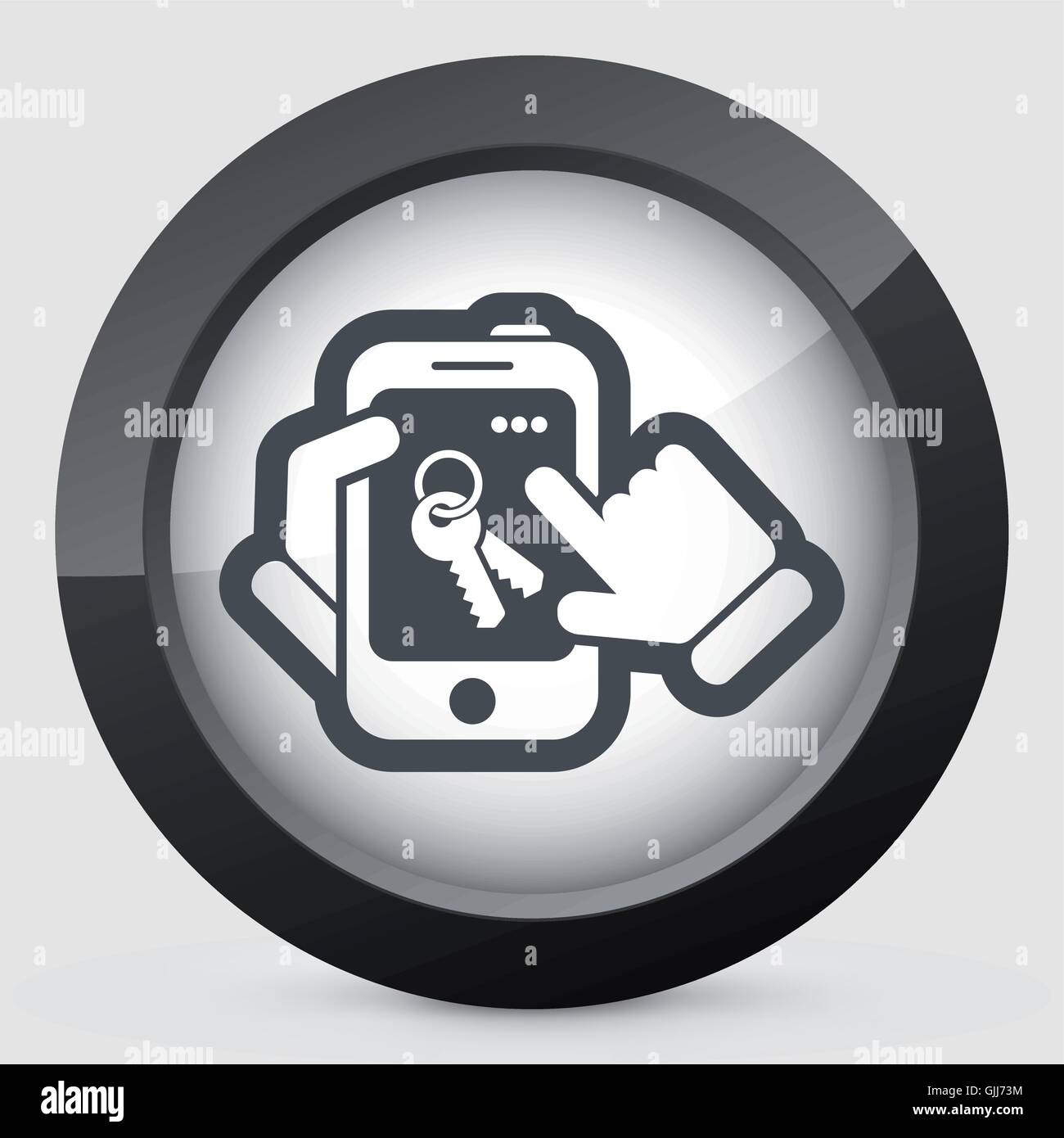Smartphone icon. Key access Stock Vector Image & Art - Alamy