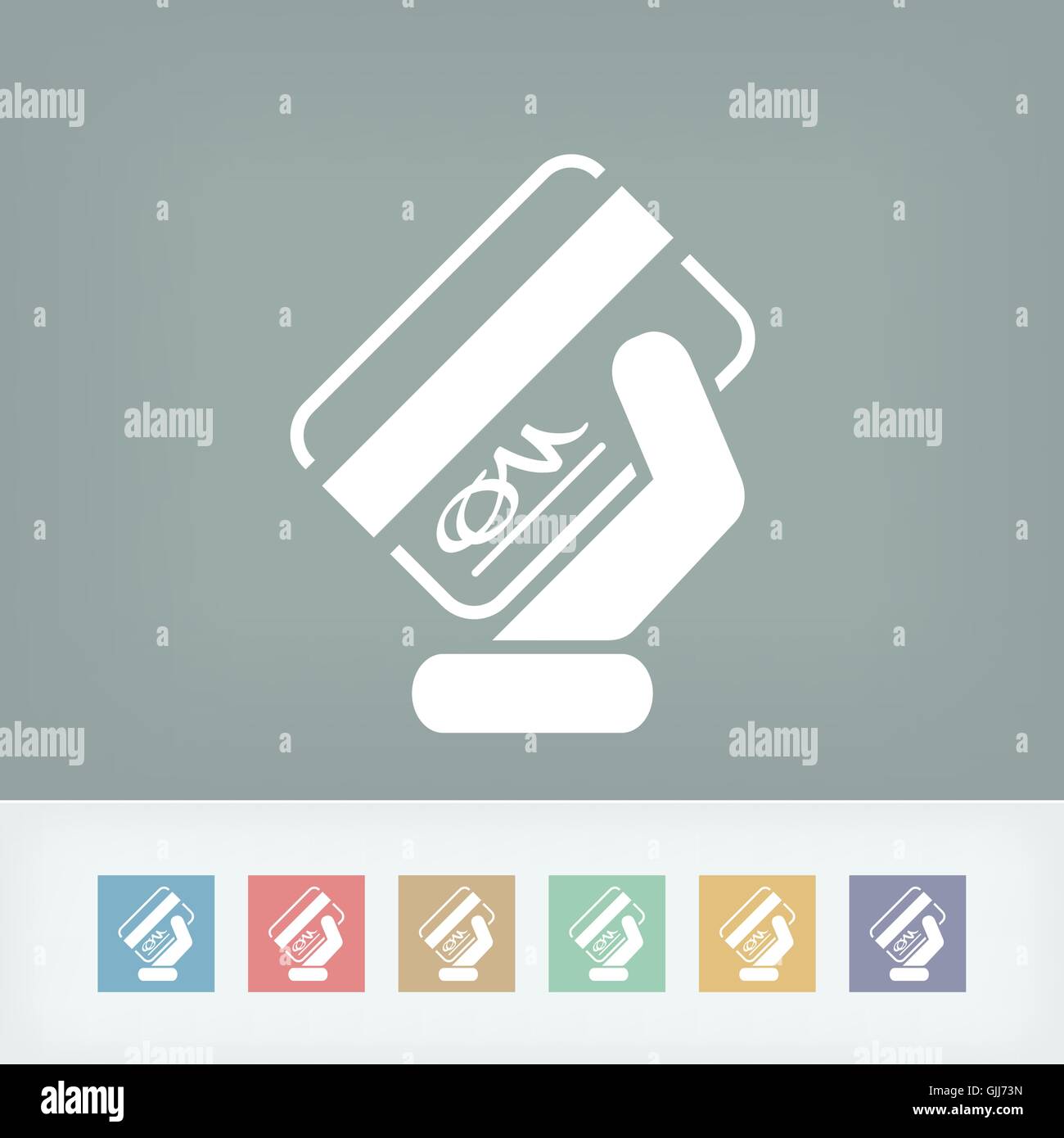 Signed credit card icon Stock Vector Image & Art - Alamy