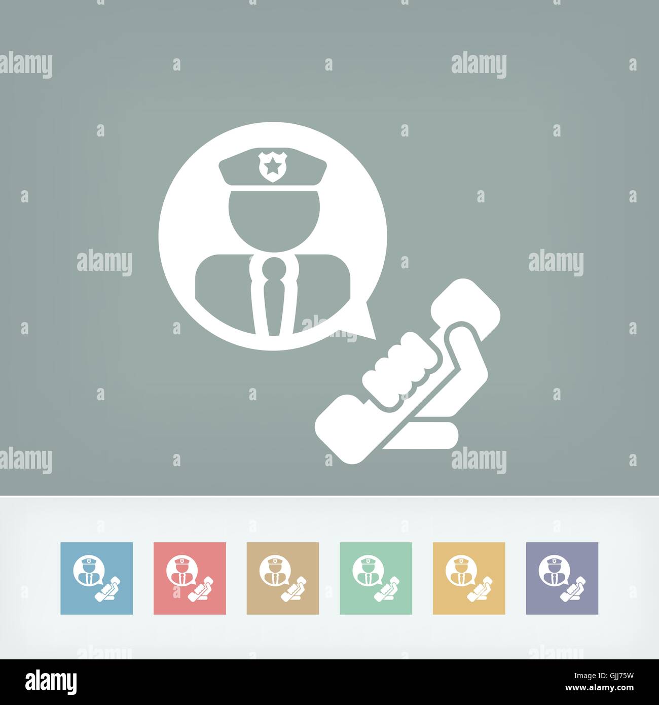 Police call number Stock Vector Image & Art - Alamy