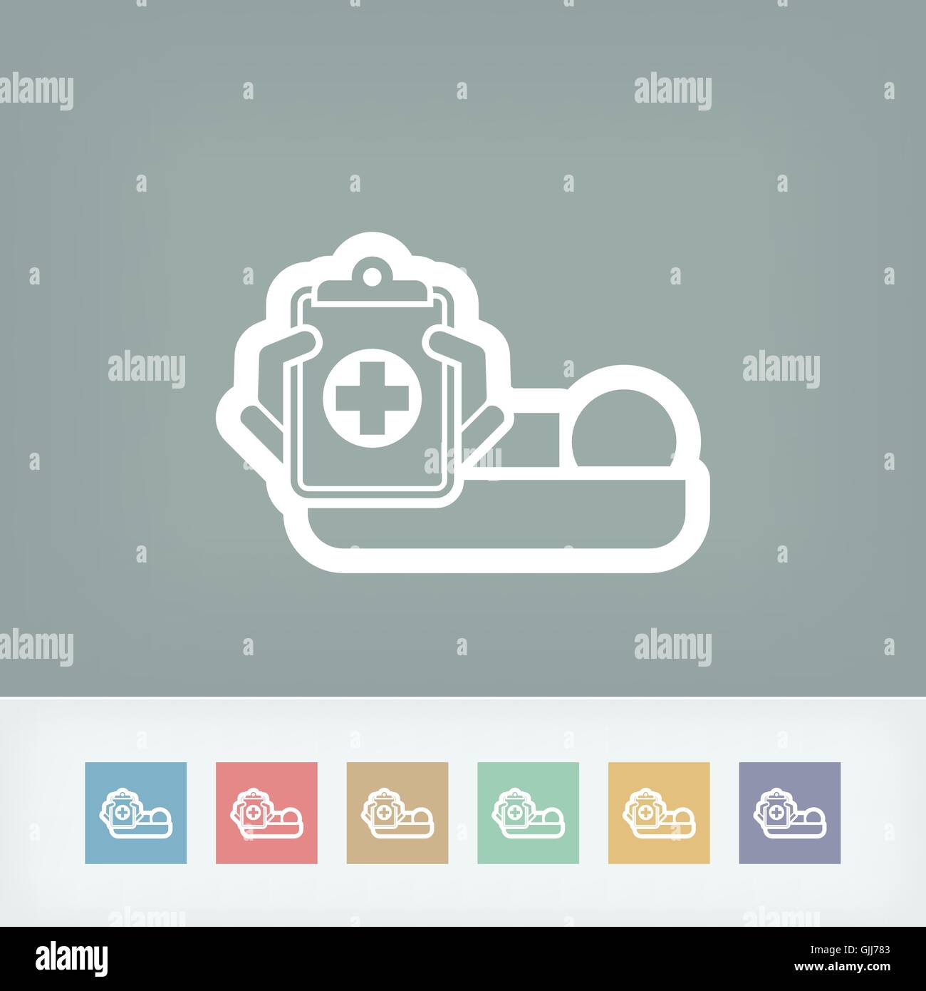 Patient's bed Stock Vector Images - Alamy