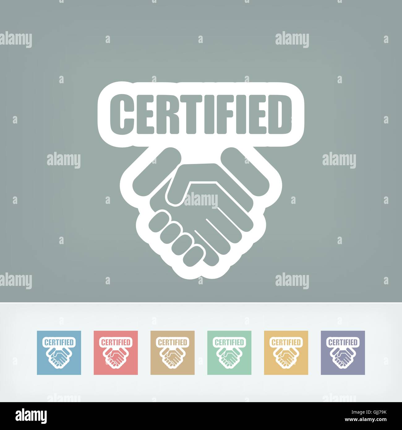 Certified concept icon Stock Vector Image & Art - Alamy
