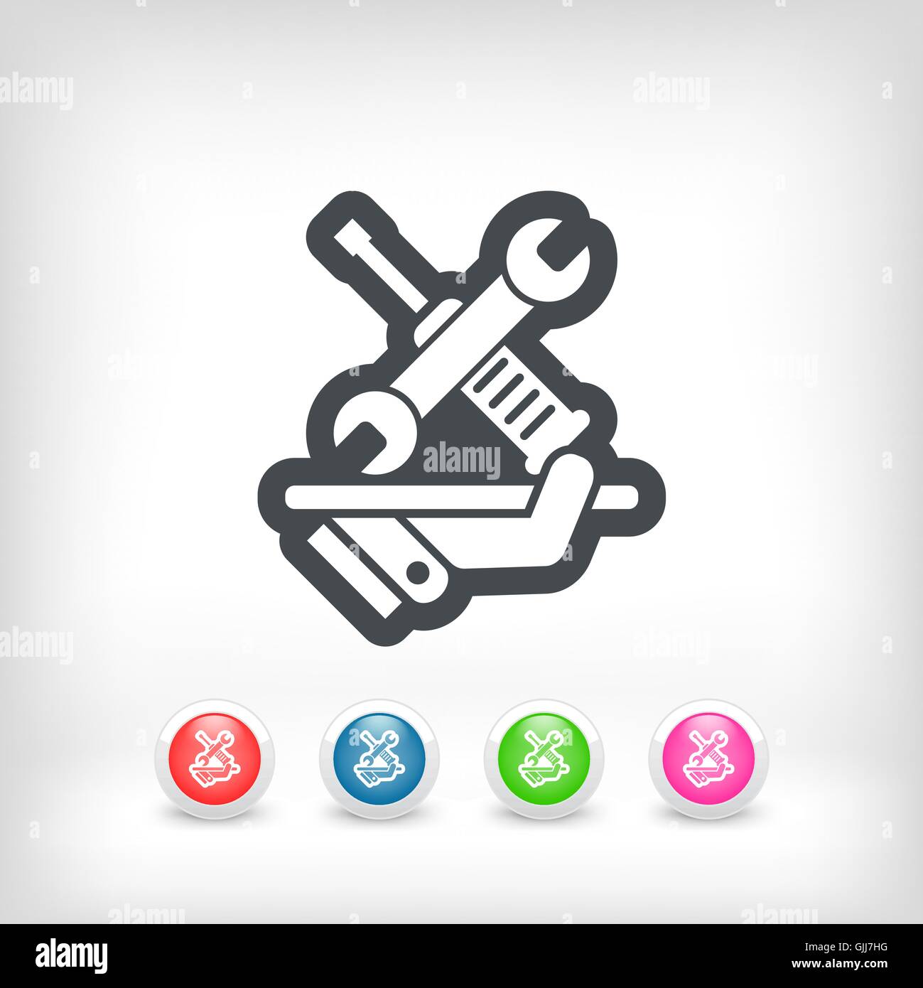 Mechanic customer support service Stock Vector Images - Alamy