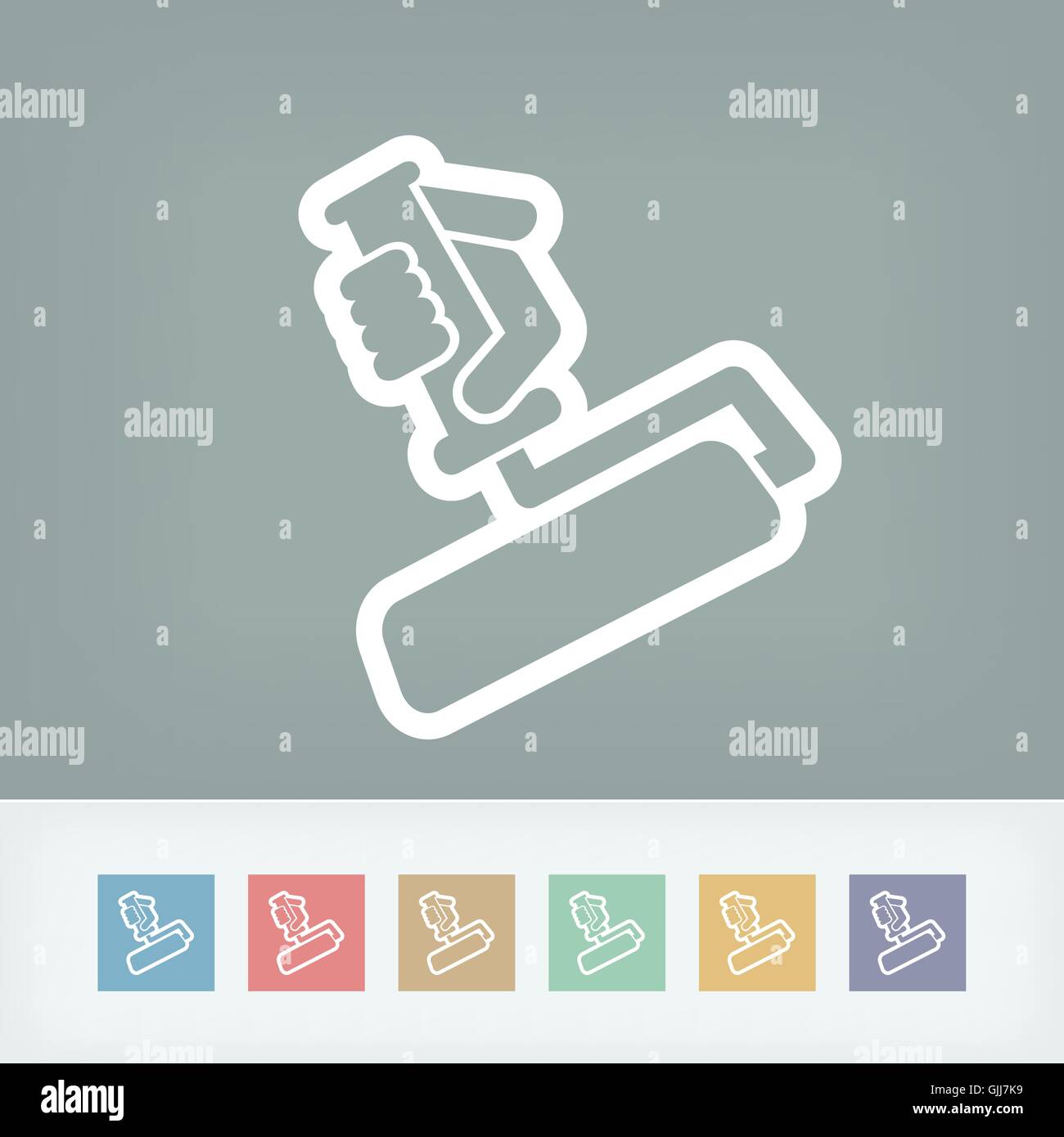 Painter roll symbol Stock Vector Image & Art - Alamy