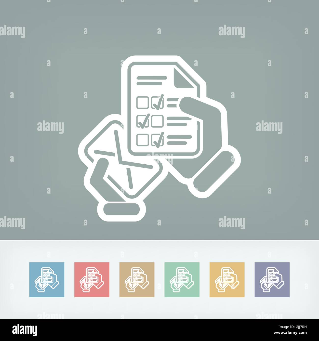 Mail with a questionnaire Stock Vector Image & Art - Alamy