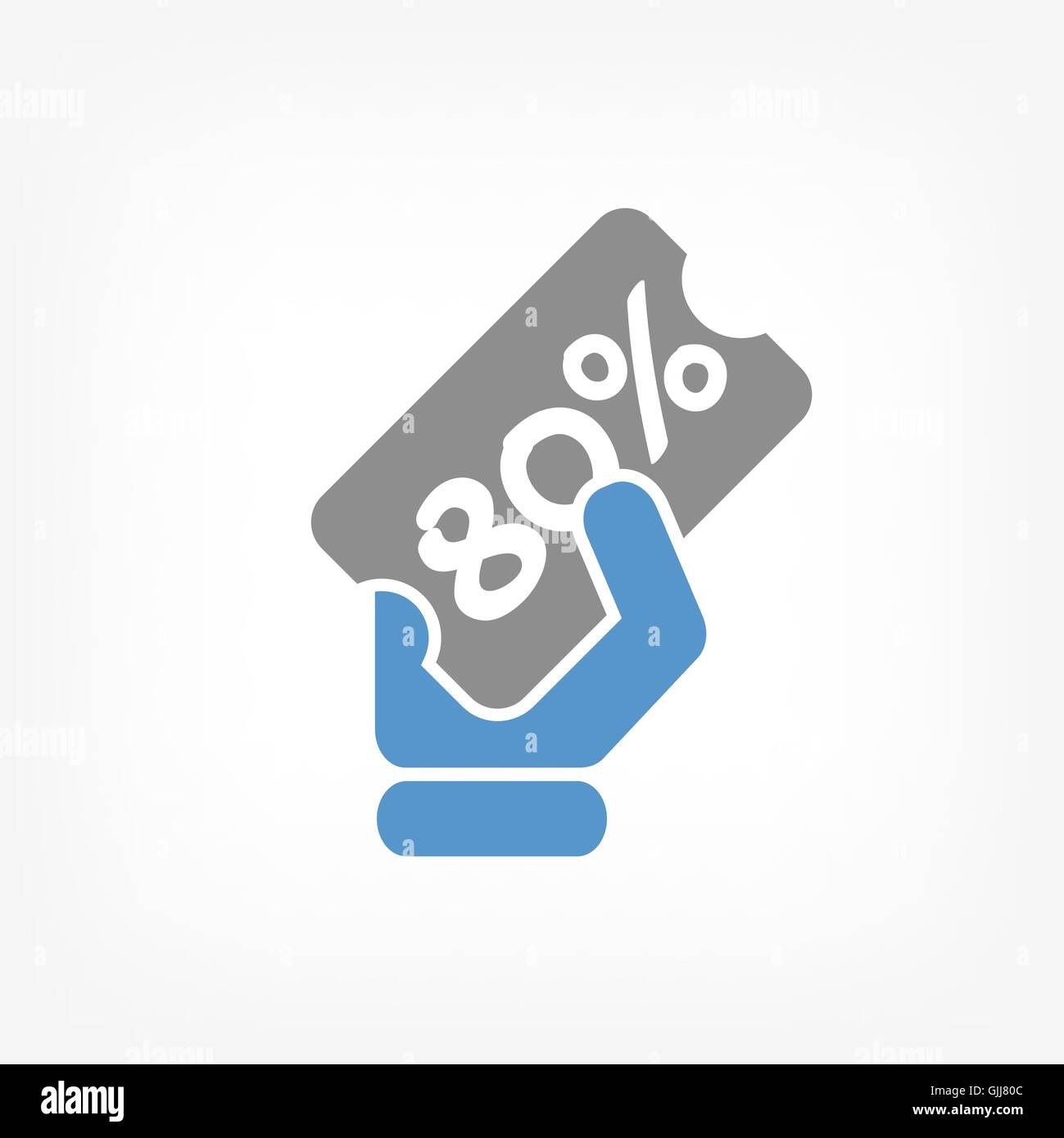 80% off coupon discount Stock Vector Images - Alamy