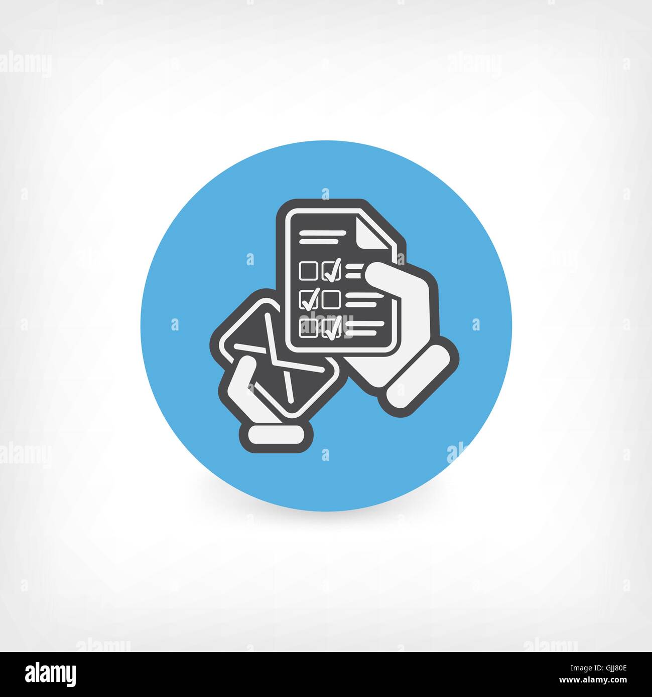 Mail with a questionnaire Stock Vector Image & Art - Alamy