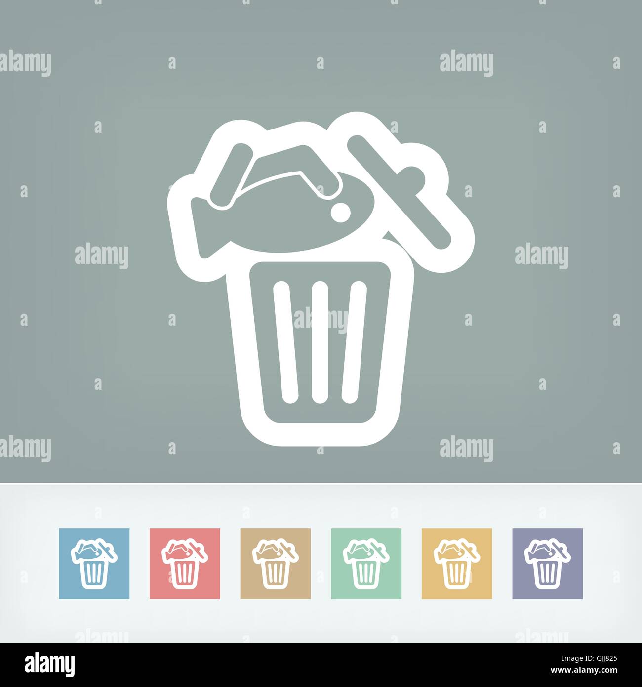 Food waste bin restaurant Stock Vector Images - Alamy