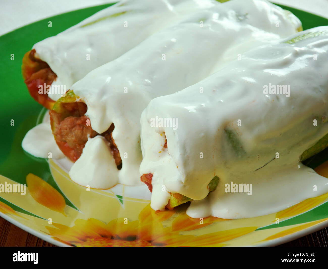 kousa bel laban - delicious dish modified from the Complete Middle East ...