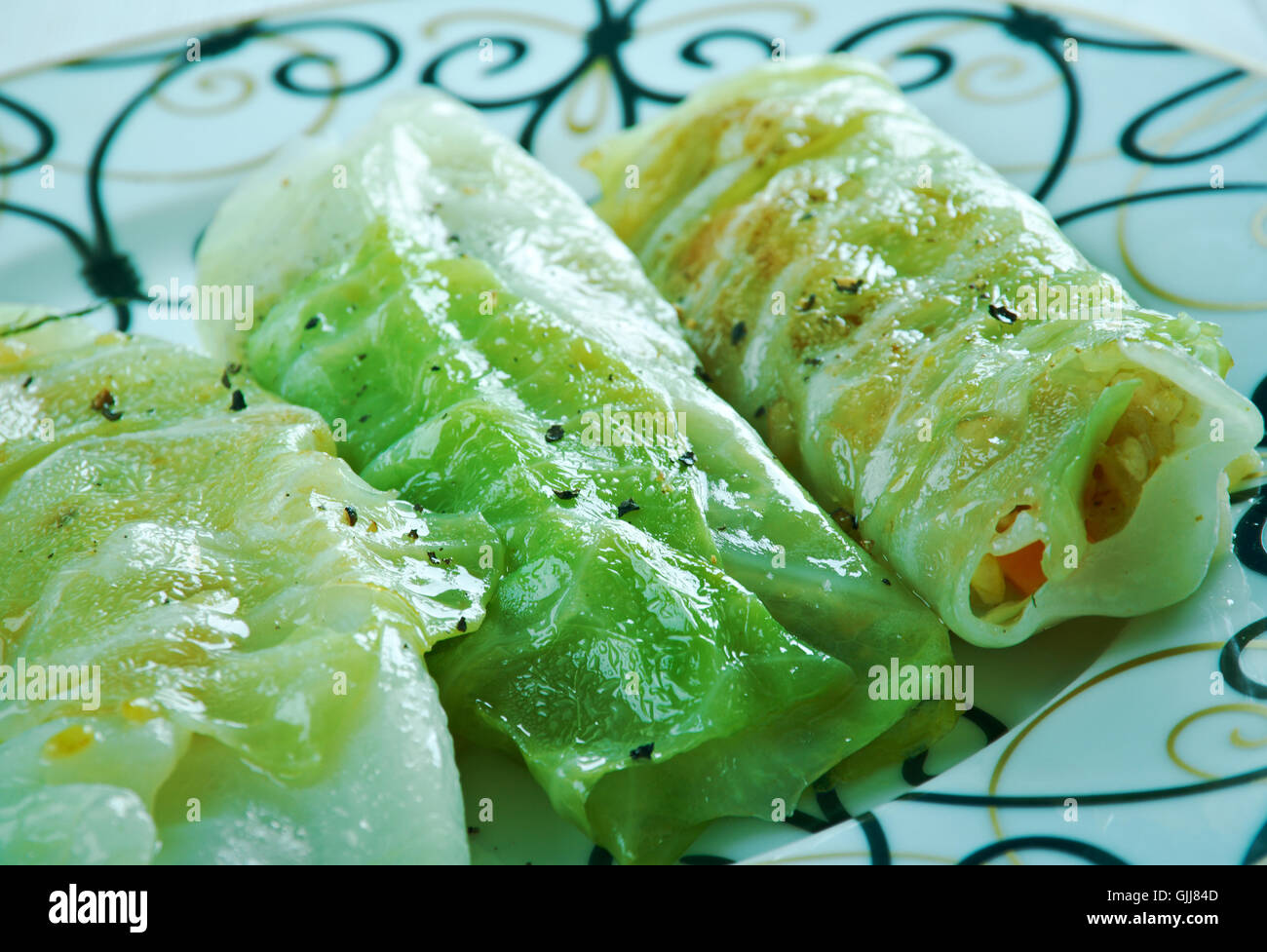 Stuffed Cabbage Rolls Middle Eastern Style - Mahshi Malfouf Stock Photo ...