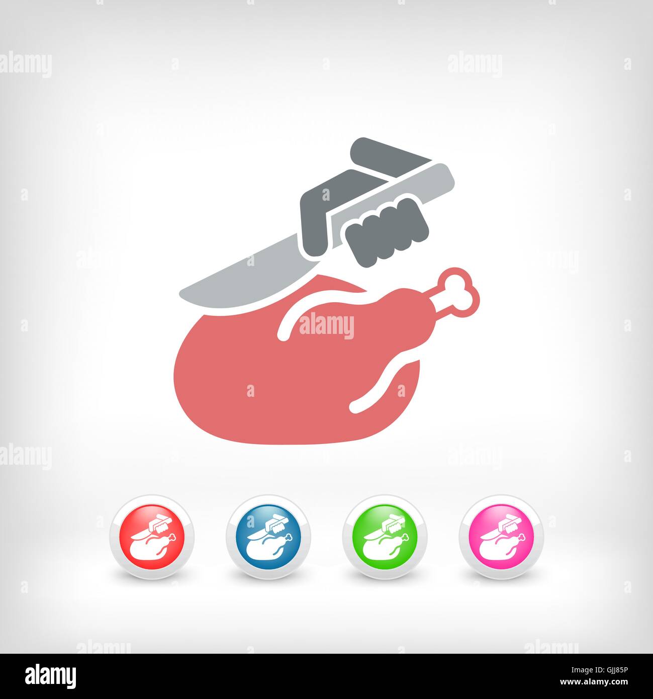 Meat icon hi-res stock photography and images - Alamy