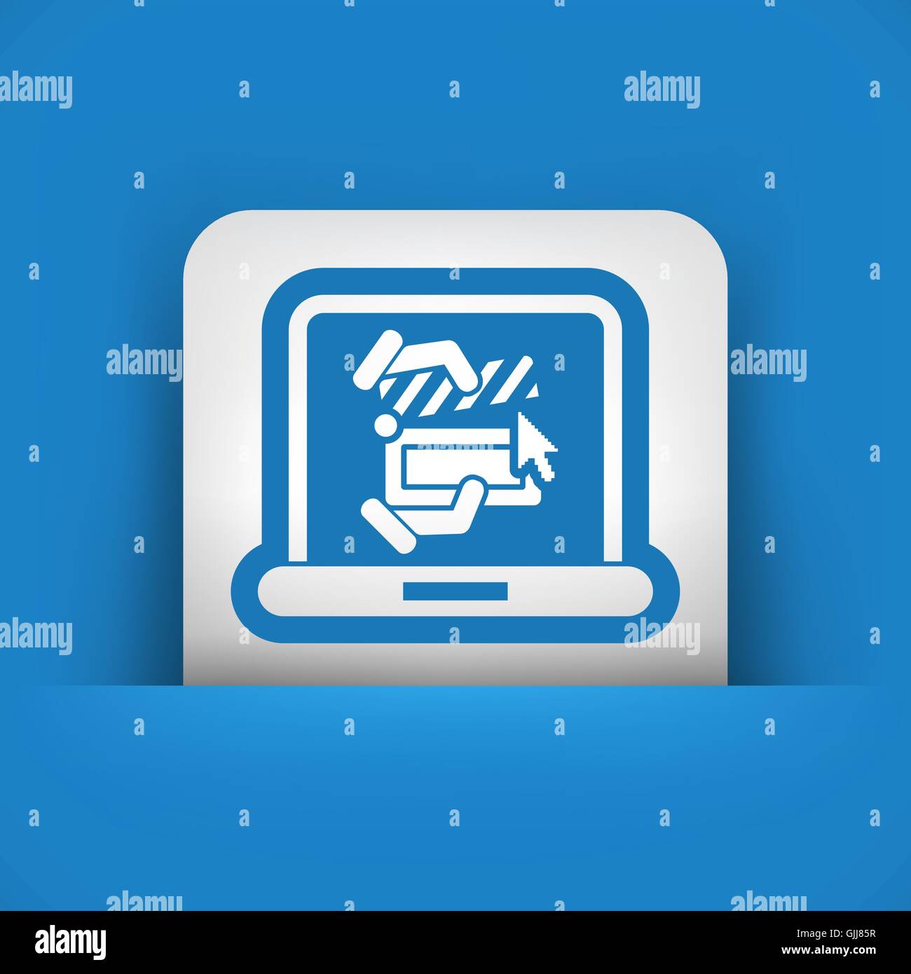 Clapboard computer icon Stock Vector Image & Art - Alamy
