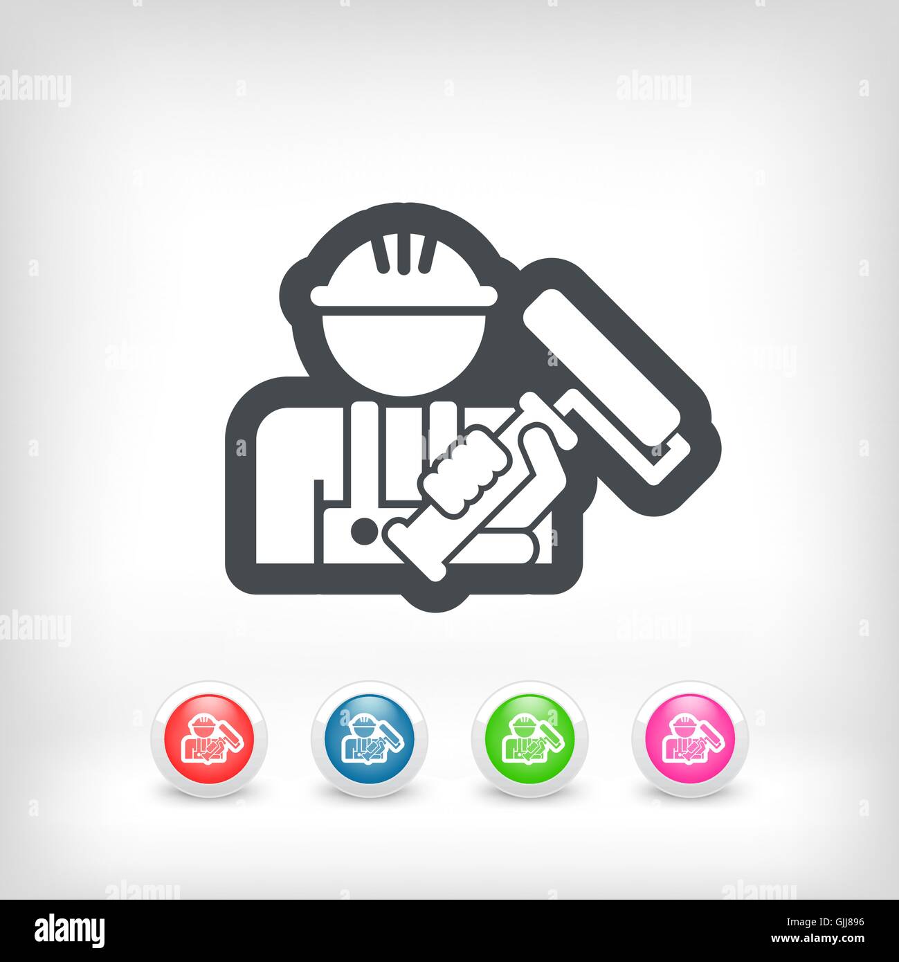 Industrial work painting Stock Vector Images - Alamy