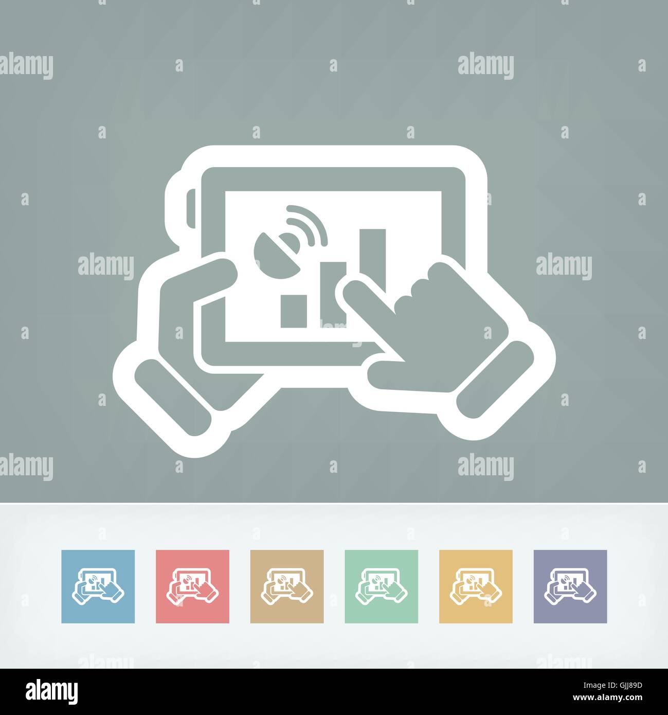 Tablet connection icon Stock Vector Image & Art - Alamy