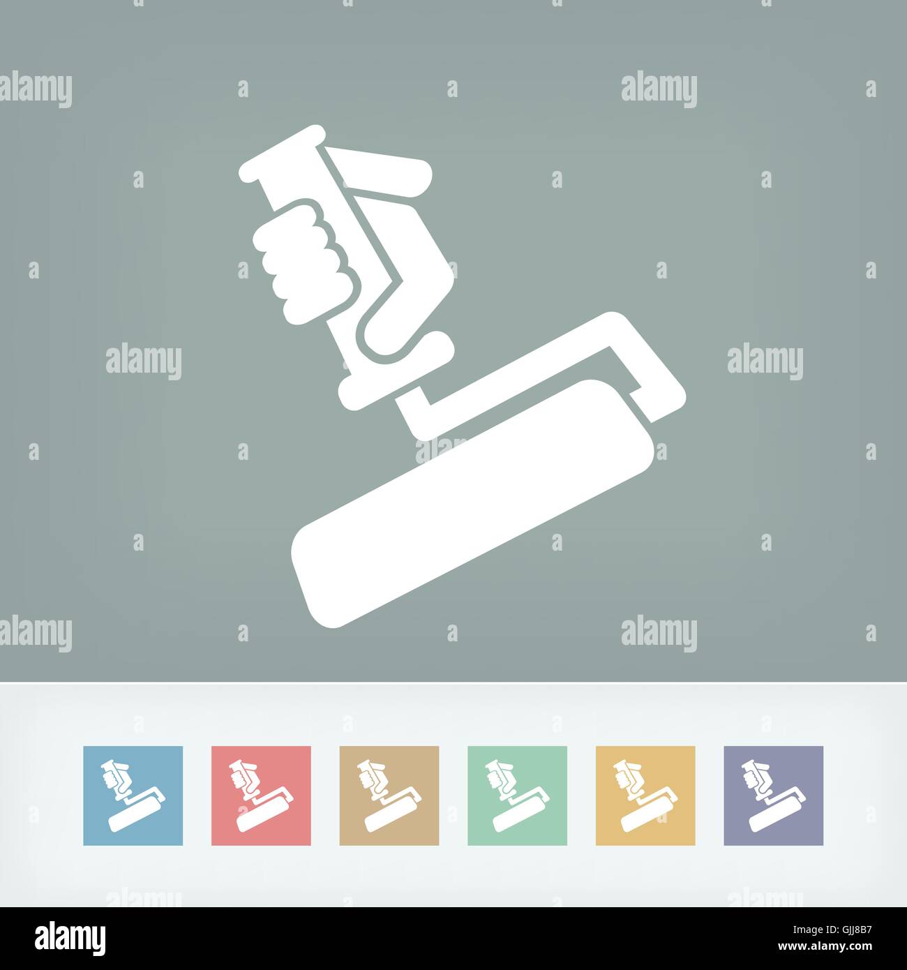 Painter roll symbol Stock Vector Image & Art - Alamy