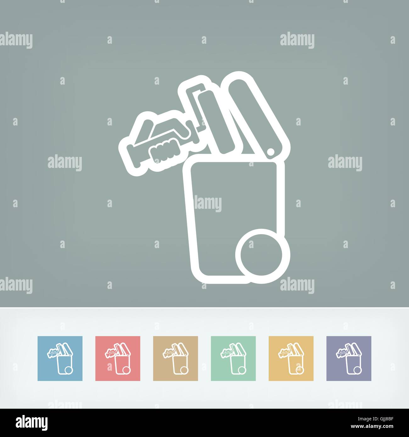 Paint recycling Stock Vector Images - Alamy