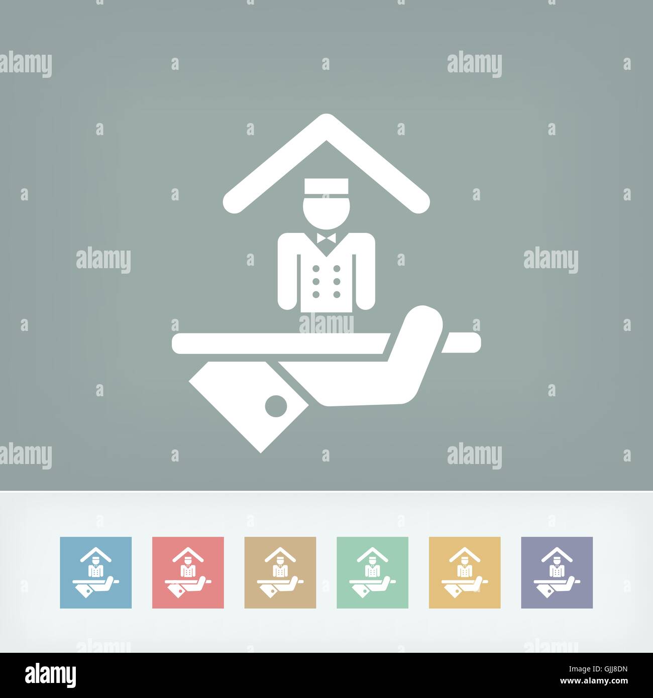 Hotel icon. Porter service Stock Vector Image & Art - Alamy