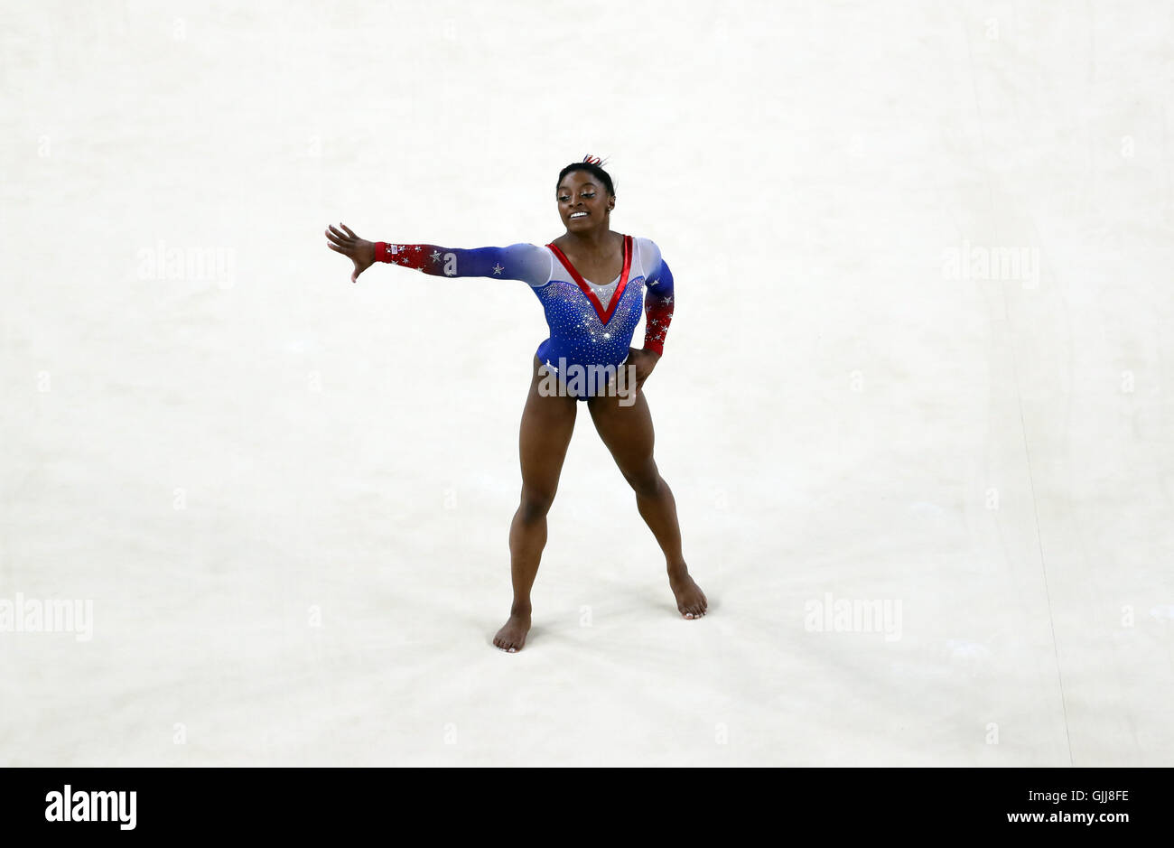 USA's Simone Biles during the Women's Floor Exercise final at the Rio ...